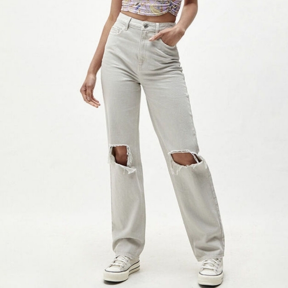 PacSun | Jeans | Pacsun Distressed 9s Boyfriend Jeans In Subtle Gray ...